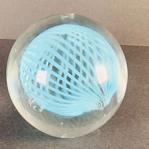 Accents | Glass Paperweight Large Size Swirl Design Beautiful | Poshmark